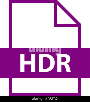 HDR Icon, High Dynamic Range Ultra HD 4K symbol label Stock Vector ...