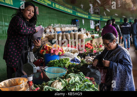 Sikkim Organic Market, Gangtok, Sikkim, India, Asia Stock Photo - Alamy