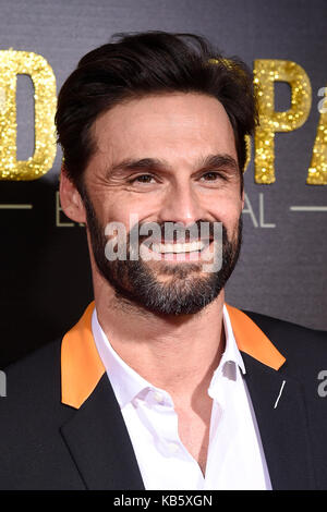 Actor Ivan Sánchez during the premiere of the musical "The Bodyguard ...