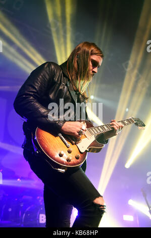 Corey Britz of rock band Bush performs live on the main stage at ...