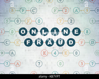 online fraud background with digital number and Hacker icon. concept ...