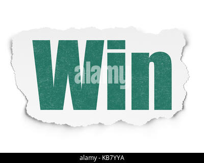 Finance concept: Win-Win on Torn Paper background Stock Photo - Alamy