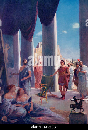 Apelles of Kos (4th century BC). Painter of ancient Greece. Alexander ...