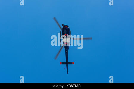 Camera Helicopter from right below view Stock Photo - Alamy