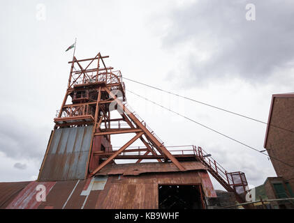 Winding Gear (pit wheel) at the former Frances Colliery, Dysart Fife ...