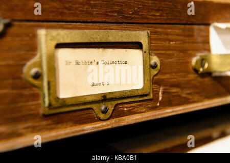 Rock core samples at the Geological Survey of Northern Ireland Stock ...
