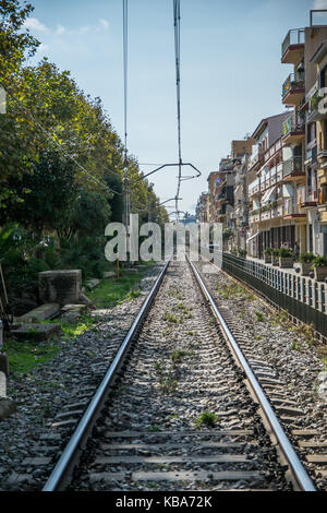 barcelona metro train at station platform catalonia spain Stock Photo ...