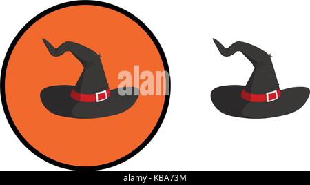 Isolated colored witch hat icon Vector Stock Vector Image & Art - Alamy
