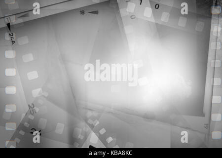 Overlapping film negative frames background Stock Photo - Alamy