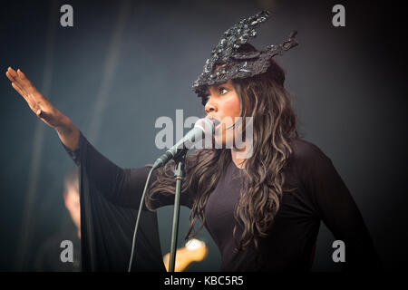 The British soul singer and songwriter Lulu James performs a live ...