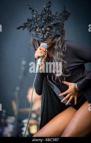 The British soul singer and songwriter Lulu James performs a live ...
