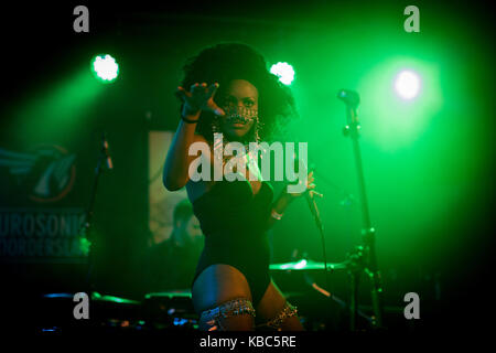 The British soul singer and songwriter Lulu James performs a live ...
