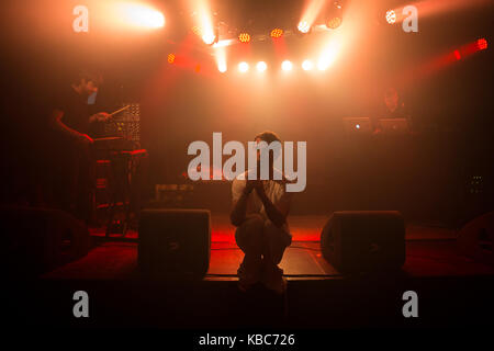 The Norwegian singer, musician and performer Nils Bech performs a live ...