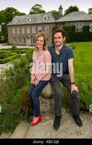 Trereife House, Penzance, Cornwall, with owners Tim & Liz Le Grice with ...