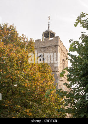 Wivenhoe christian church outside in autumn sunset Stock Photo - Alamy