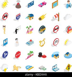 Sinking house icons set, isometric style Stock Vector Image & Art - Alamy
