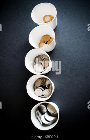 Collection of Indian currency coins concepts Stock Photo - Alamy