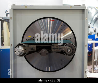 Wire processing machine for wire lapping ; close up Stock Photo - Alamy