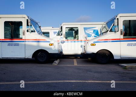 Grumman LLV (Long Life Vehicle) mail trucks parked at the post office ...