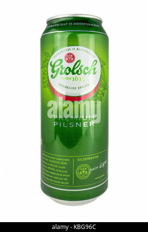 Grolsch premium lager beer isolated on white background Stock Photo - Alamy