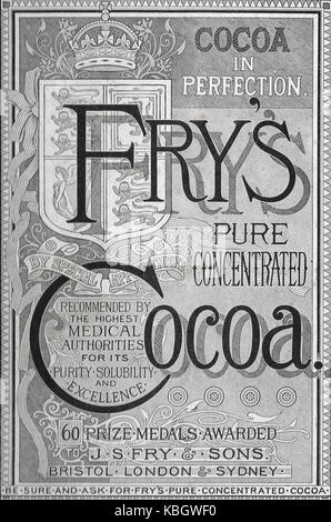 Victorian era, Fry's pure concentrated Cocoa, vintage advertising from ...