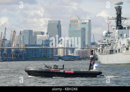 BAE Systems unmanned Pacific 950 RHIB being demonstrated at DSEi 2017 ...