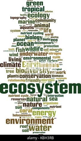 Ecosystem word cloud concept. Vector illustration Stock Vector Image ...
