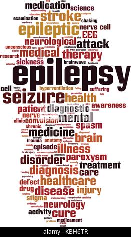 Epilepsy word cloud concept. Vector illustration Stock Vector Image ...