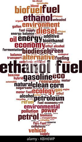Gasoline word cloud concept. Vector illustration Stock Vector Image ...