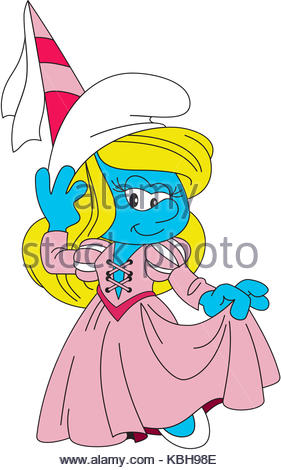 Smurfette Smurfs Character Stock Photo: 75243065 - Alamy