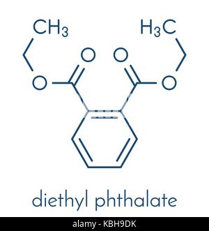 Diethyl phthalate, DEP plasticizer molecule, is a phthalate ester ...