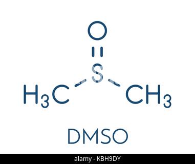 Dimethyl sulfoxide (DMSO solvent molecule). Skeletal formula Stock ...