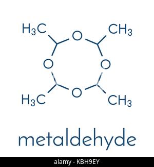 Metaldehyde pesticide molecule. Used against slugs and snails and as ...