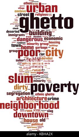 Ghetto word cloud concept. Vector illustration Stock Vector Image & Art ...
