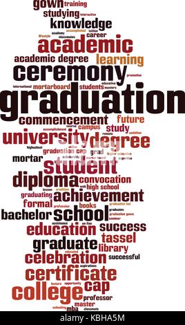 Graduation word cloud concept. Vector illustration Stock Vector Image ...