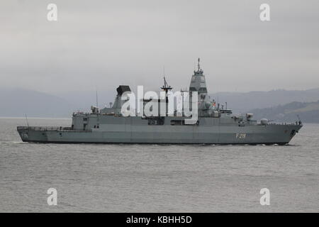 FGS Sachsen (F219), a Sachsen-class (F124-class) frigate operated by ...