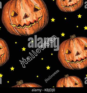 seamless pattern, black stars on a blue background Stock Vector Image ...