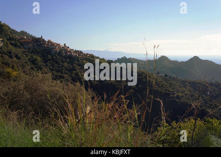 Landscape with Godfather's (Corleone) village and surrounding hills ...