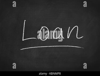 Banking concept: Credit on chalkboard background Stock Photo - Alamy