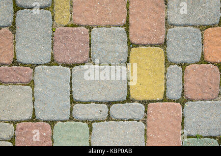 Multicolored Sidewalk Tile Texture. The Texture of Artificial Stone ...