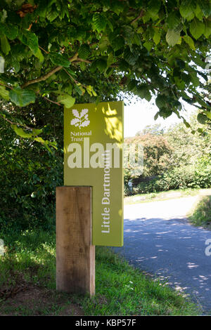 National Trust sign South Devon England UK Stock Photo - Alamy
