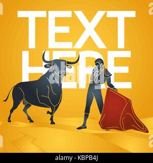 Bull fighting vector icon illustration Stock Vector Image & Art - Alamy