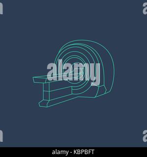 MRI machine icon, Magnetic Resonance Imaging vector symbol Stock Vector ...