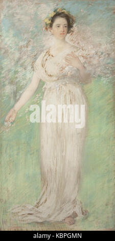 'Symbol of Spring' by Edmund Tarbell is a painting that reflects the ...