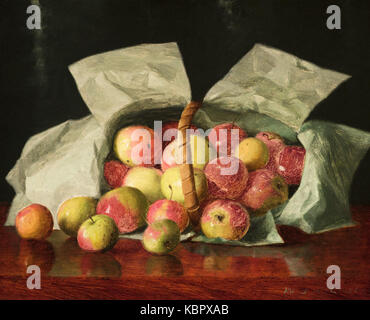 'Lady Apples in Overturned Basket' by William J. McCloskey is a still ...
