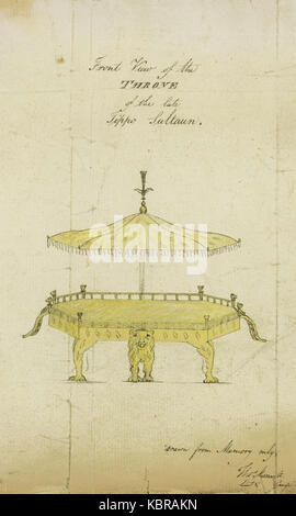 Thomas Marriott, Benjamin Sydenham - Throne of Tipu Sultan Stock Photo ...