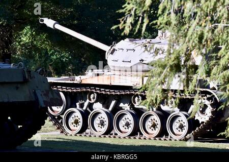 US Army M41 Walker Bulldog tank and military D.7 E bulldozer from the ...