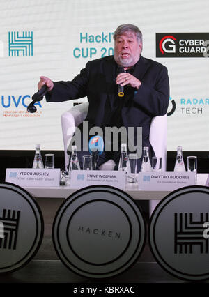 Kiev, Ukraine. 30th Sep, 2017. STEVE WOZNIAK, co-founder of Apple ...