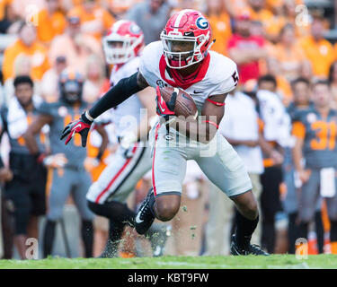 September 30, 2017: Terry Godwin #5 of the Georgia Bulldogs and Javon ...