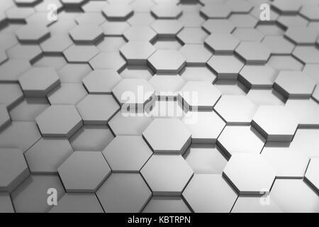 Hexagonal pattern with technical structure - Illustration Stock Photo ...